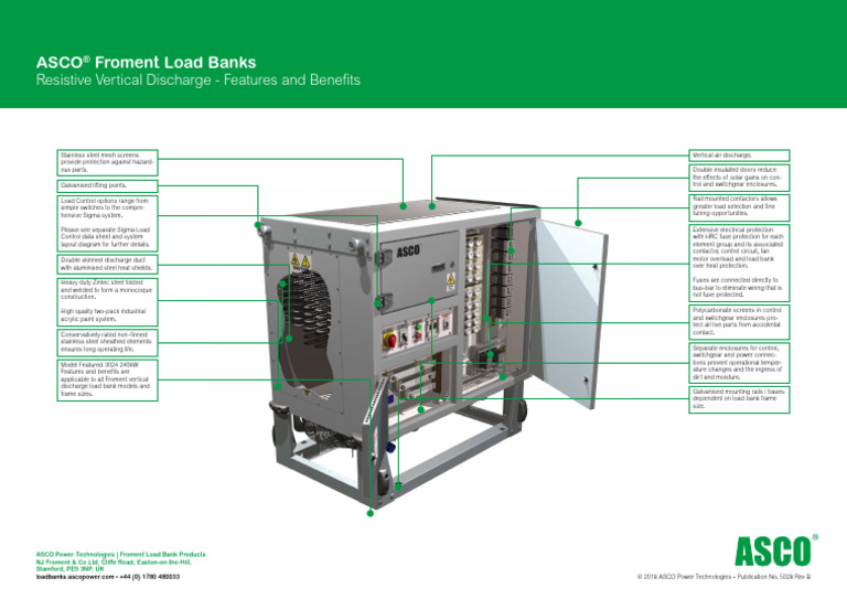Froment Load Banks: Features & Benefits | PDF | Fuse (Electrical ...