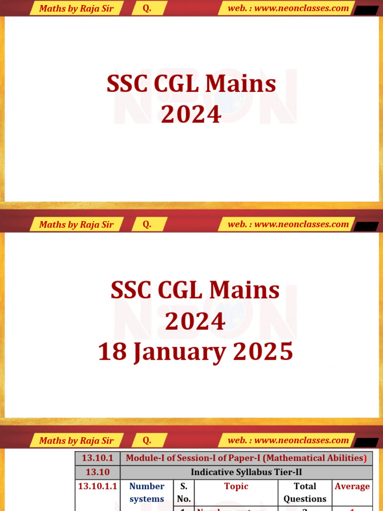 All Maths Questions SSC CGL MAINS 2024 Exam | PDF | Mathematics ...