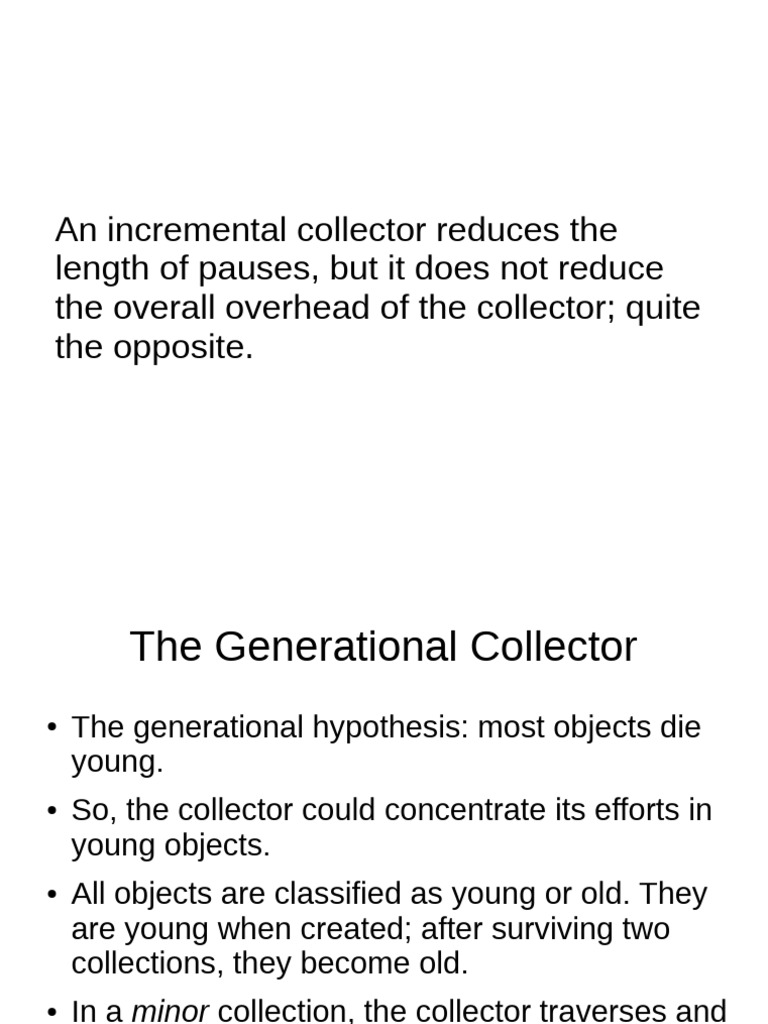 Generational Garbage Collection in Lua 5.2 | PDF