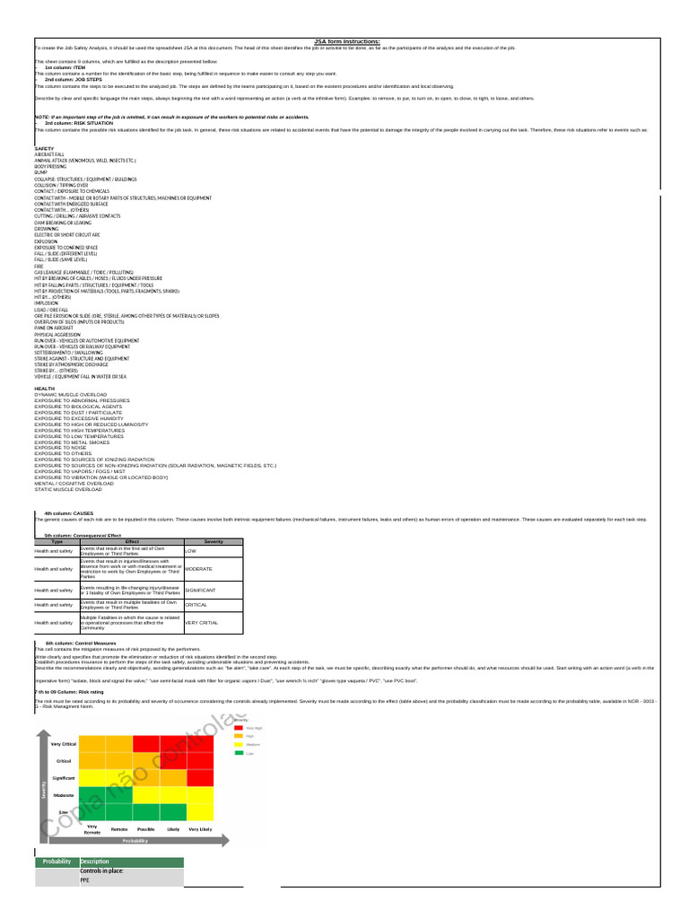JSA - Barricade Installation | PDF | Safety | Occupational Safety And ...