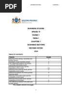 Business Studies Grade 10 Term 2 Notes 2025 | PDF | Cost Of Living ...