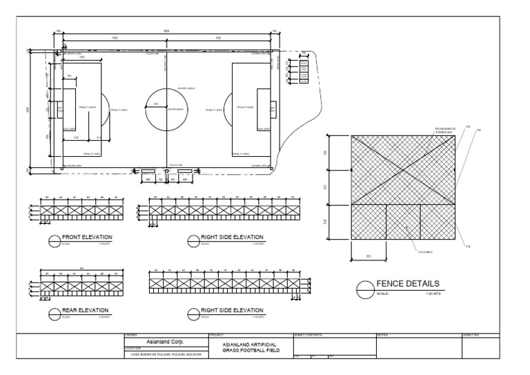 Football Field Layout and Details | PDF | Sports Rules And Regulations