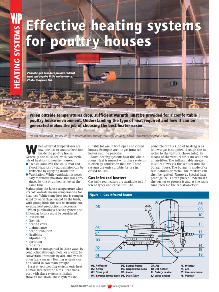 Effective Heating Systems For Poultry Houses-Groen Kennisnet | PDF ...