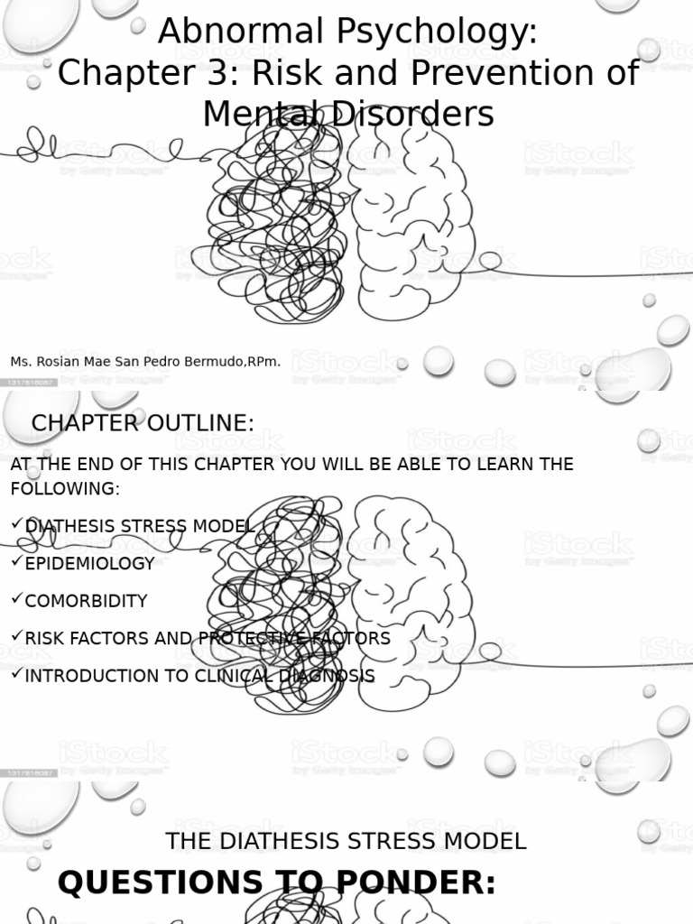 Abnormal Psychology Chapter 3 Lecture | PDF | Mental Disorder | Mental ...