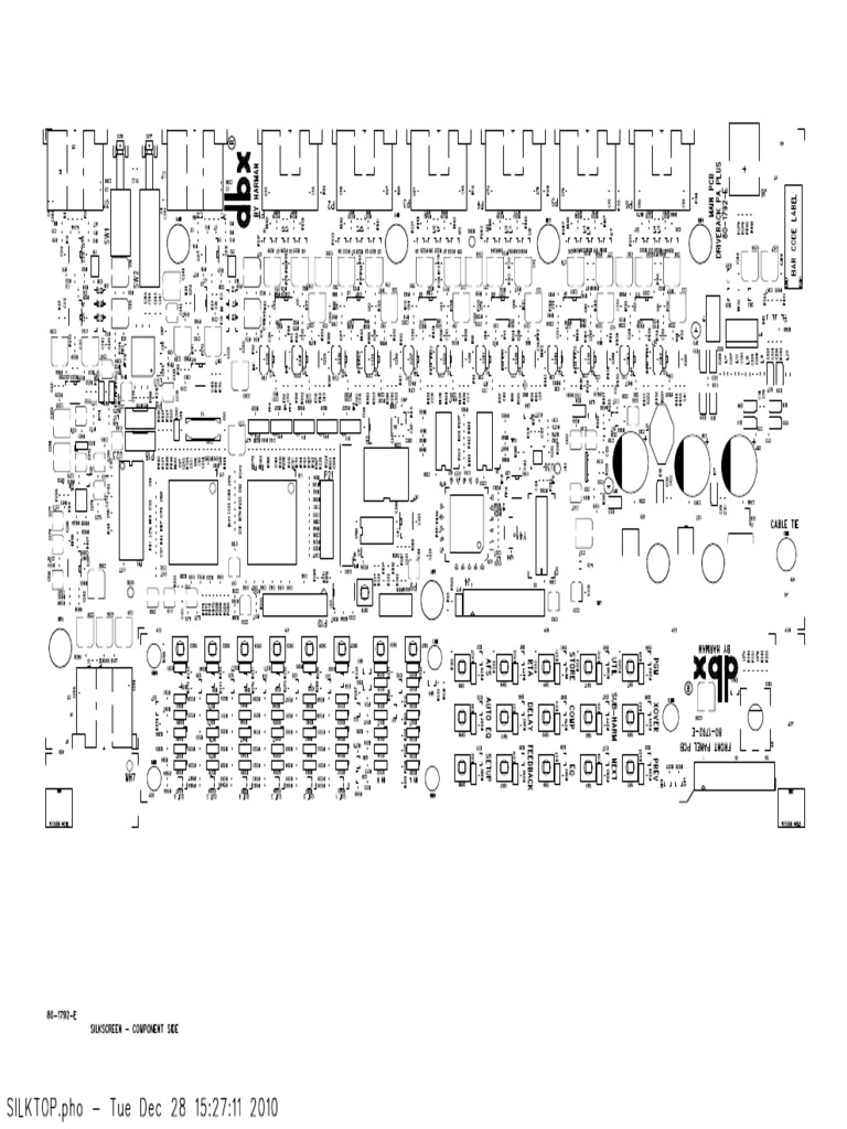 DBX PA+ Board Layout 80-1792 Rev E | PDF