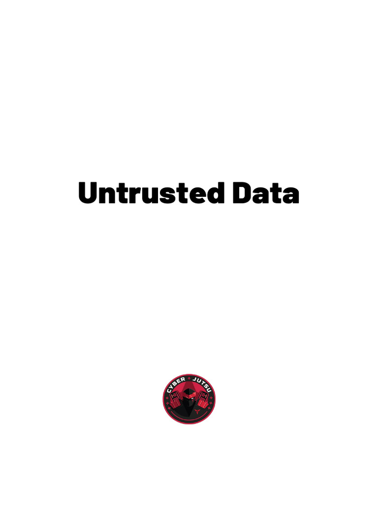 YooeFArSX68VNODaFLCe - Workbook Untrusted Data | PDF