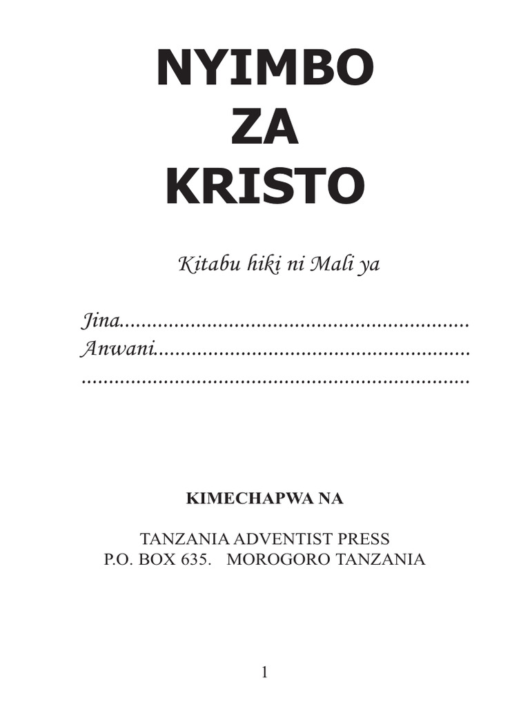 Nyimbo Za Kristo (KK) | PDF
