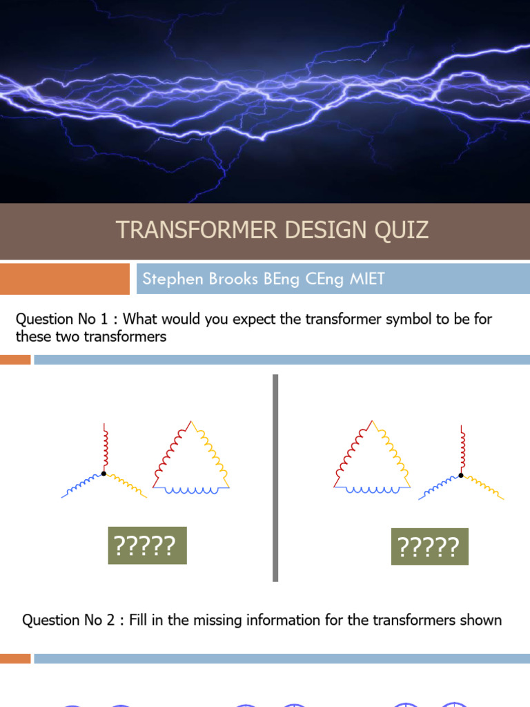 Transformer Design Quiz Questions and Answers | PDF