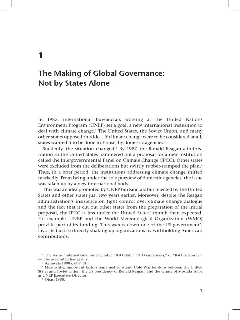 Chapter1 Organizational Progeny Tana Johnson | PDF | Intergovernmental Panel On Climate Change ...