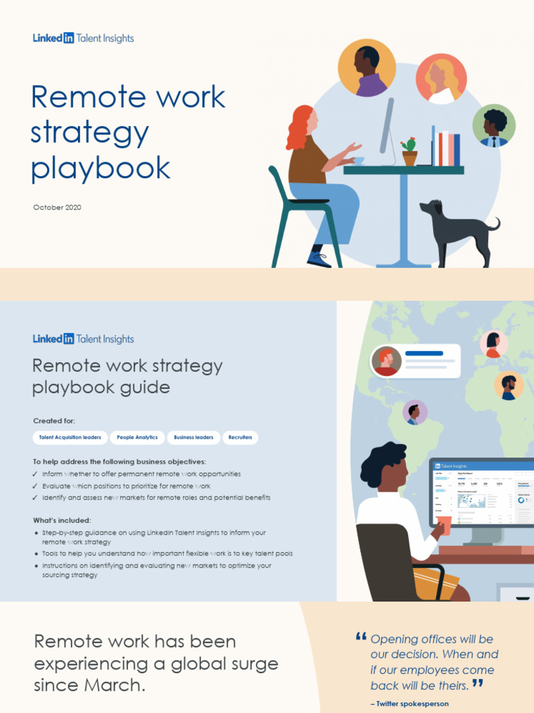Lti Remote Work Playbook | PDF | Recruitment | Linked In