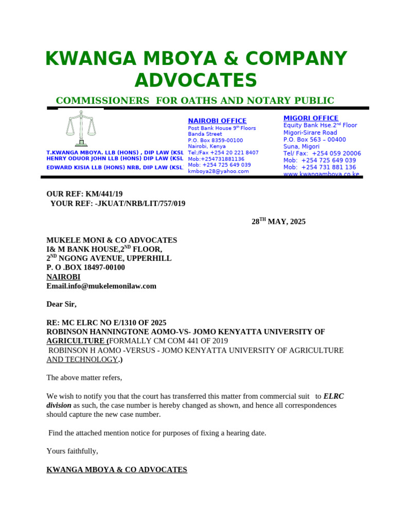 MUKELE Fowarding | PDF