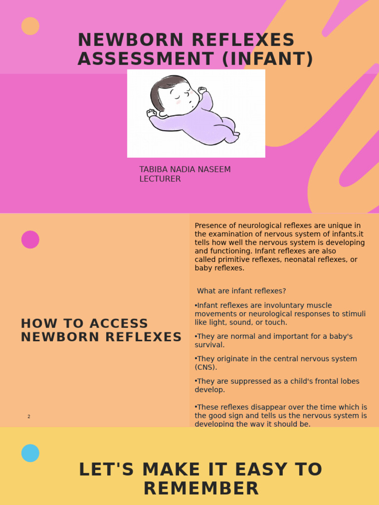 Newborn Reflexes Assessment (Infant) | PDF | Anatomical Terms Of Motion ...