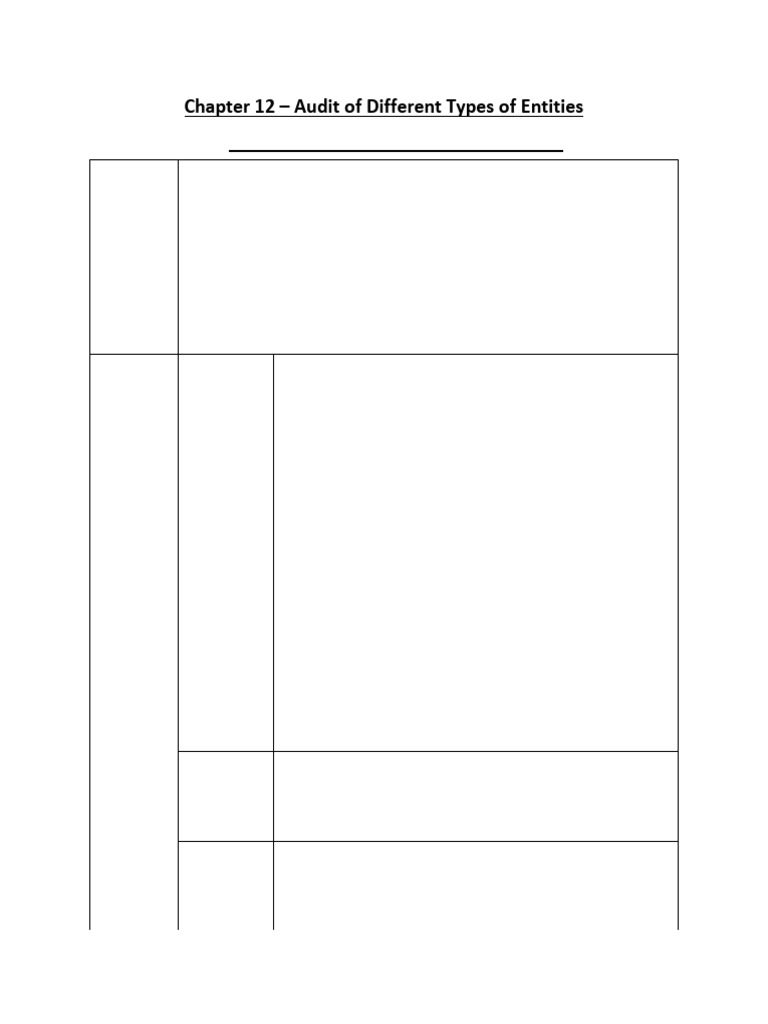 Chapter 12 - Audit of Different Entities | PDF | Limited Liability Partnership | Lease