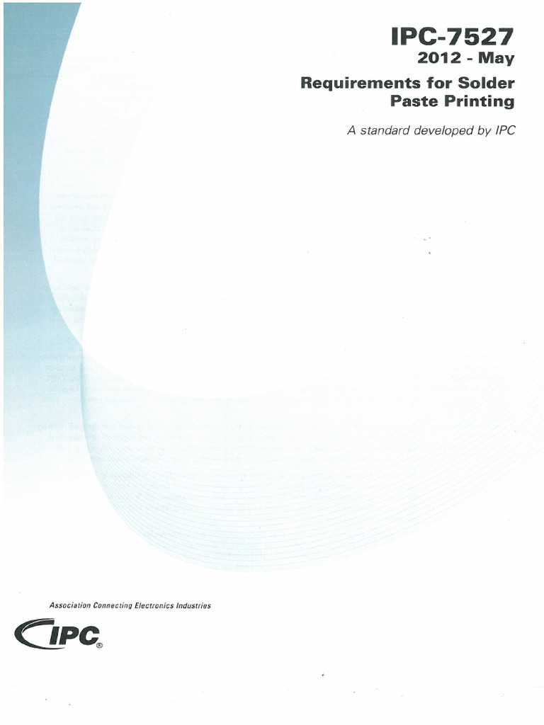 IPC-7527 Paste Printing | PDF | Soldering