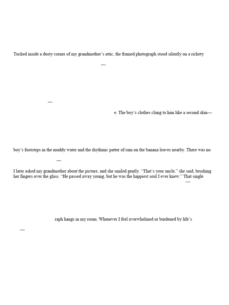 Descriptive Essay Sample | PDF