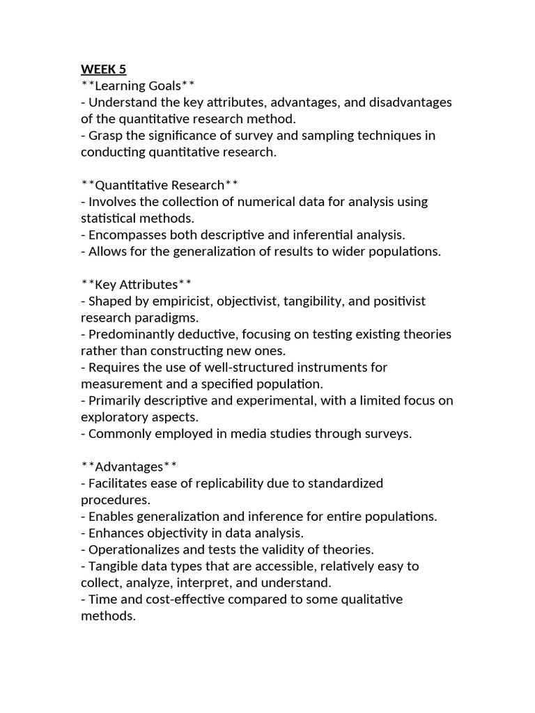 Understanding Quantitative Research Methods | PDF | Sampling ...