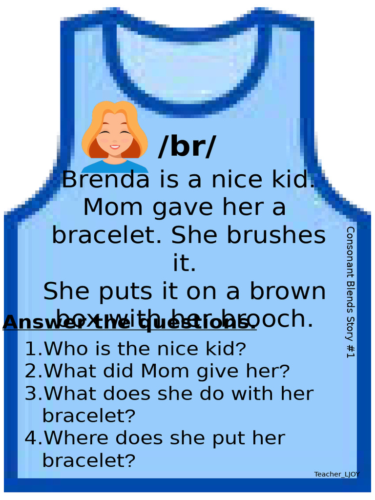 Shirts Stories Part 2 - Consonant Blends Stories | PDF