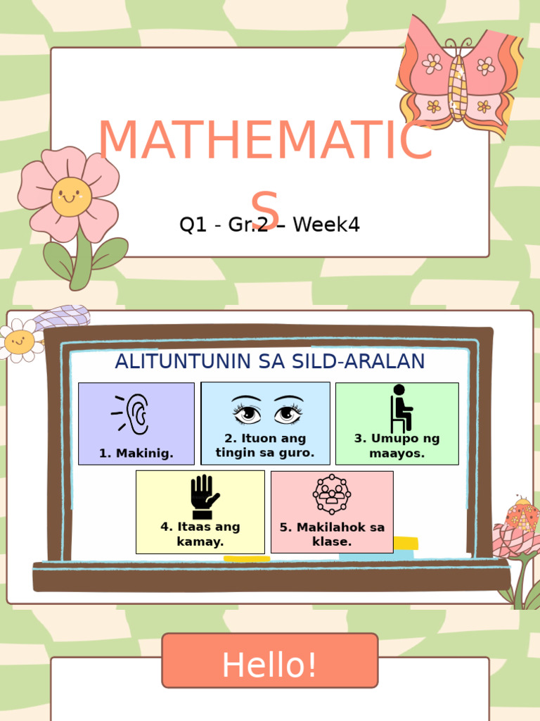 Week4 Mathematics (Tagalog) | PDF