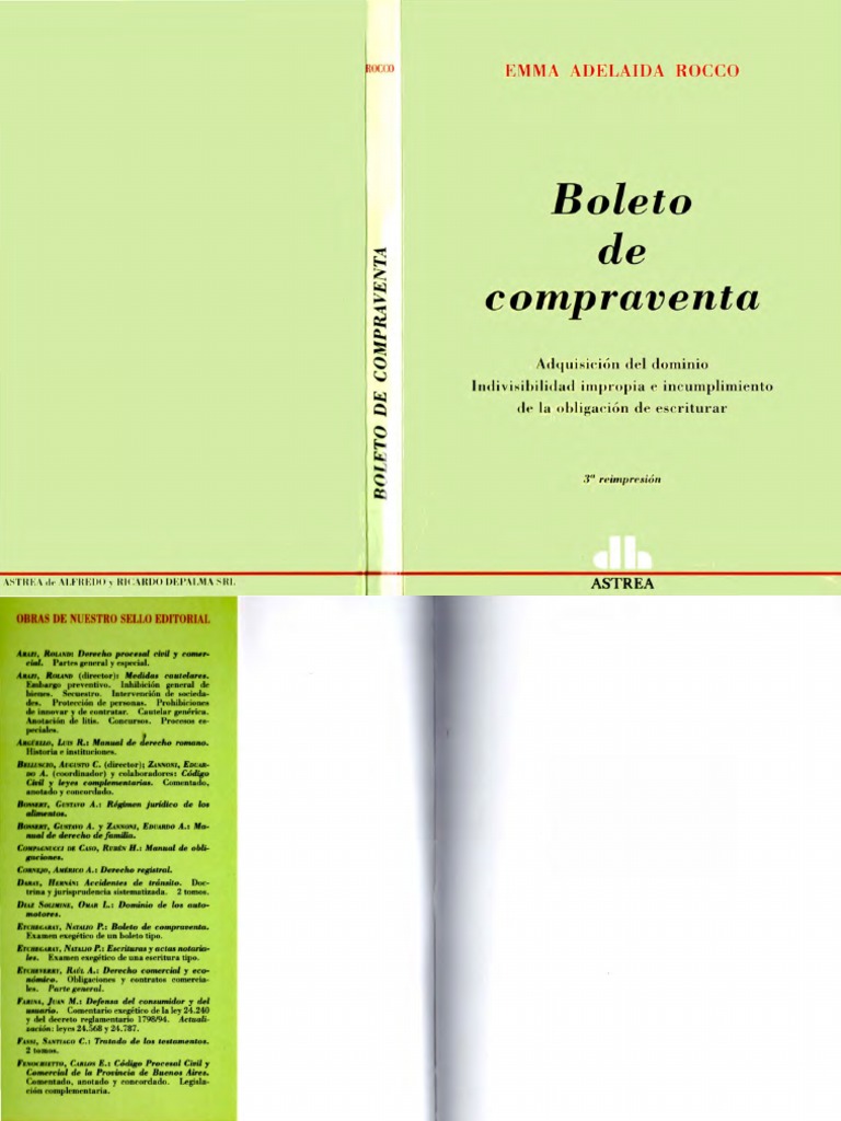 Boleto de Compraventa - Emma Adelaida Rocco | PDF | Bienes (Ley) | Pagos Boleto de Compraventa - Emma Adelaida Rocco | PDF | Bienes (Ley) | Pagos