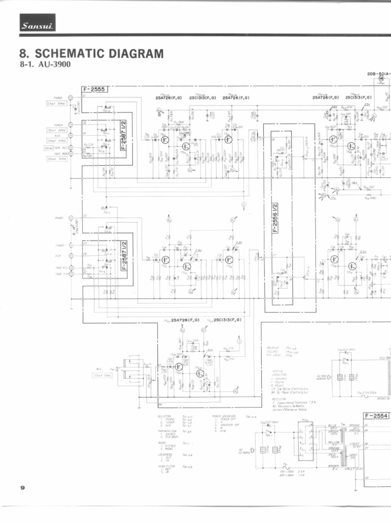 Sansui AU-3900 Schematic | PDF
