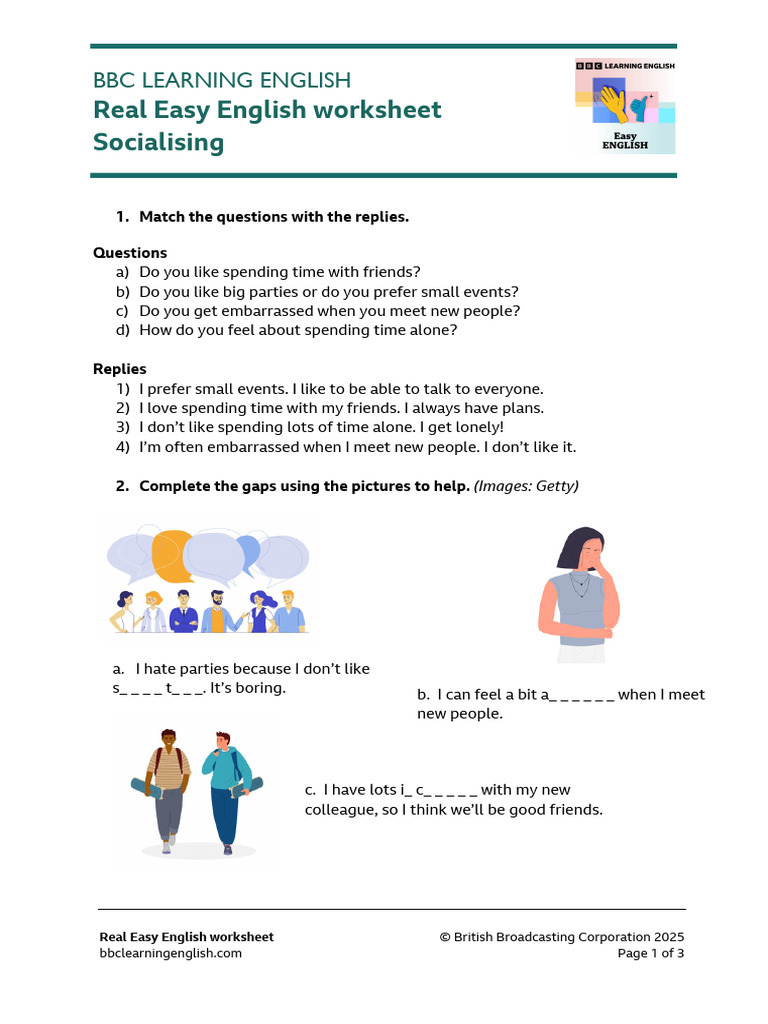 Meeting New People Worksheet | PDF | Human Communication | Chess Theory