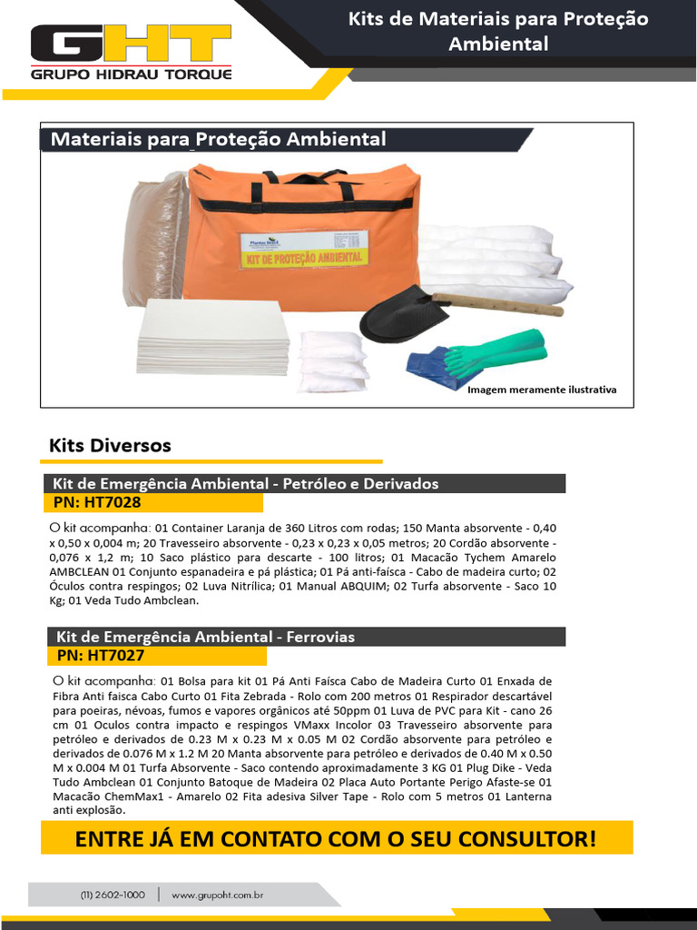 Kits de Materiais para Proteção Ambiental | PDF