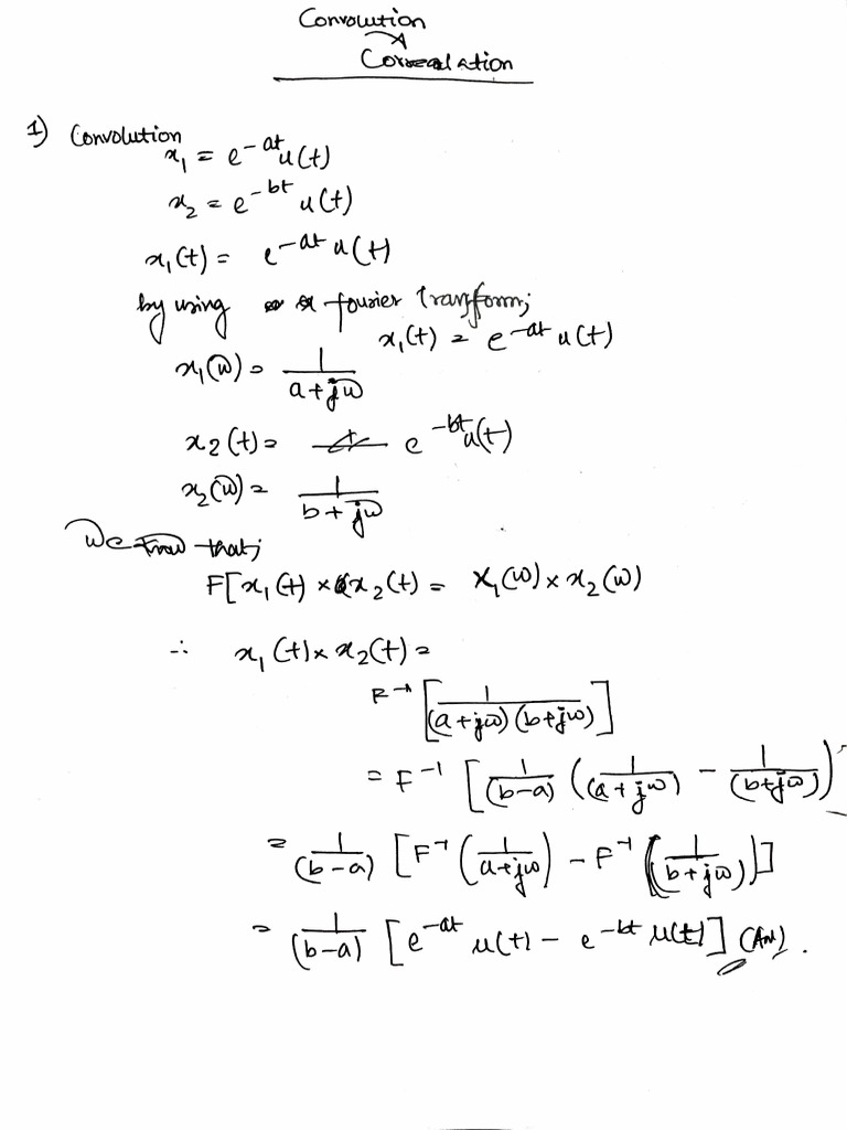 Assignment 2 (Convolution and Correlation-Arya Paul) | PDF