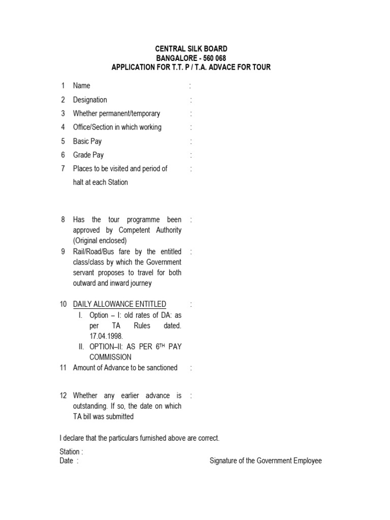 TA Advance and Tentative Tour | PDF