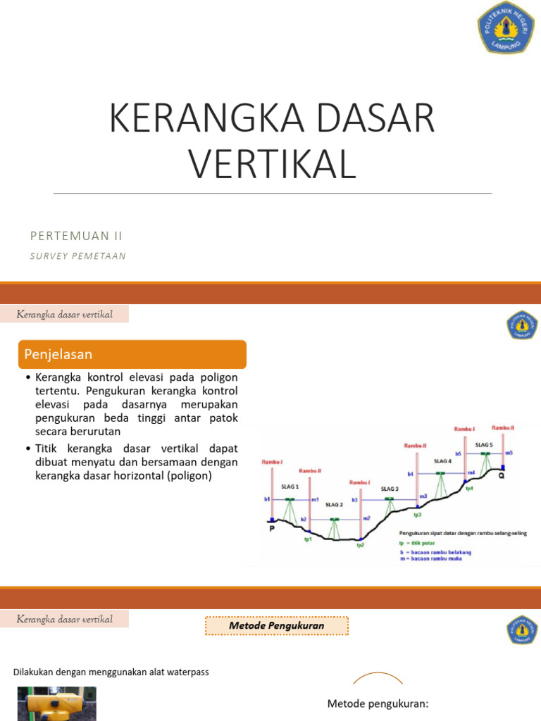M2 - Survey Pemetaan - Kerangka Dasar Pengukuran | PDF