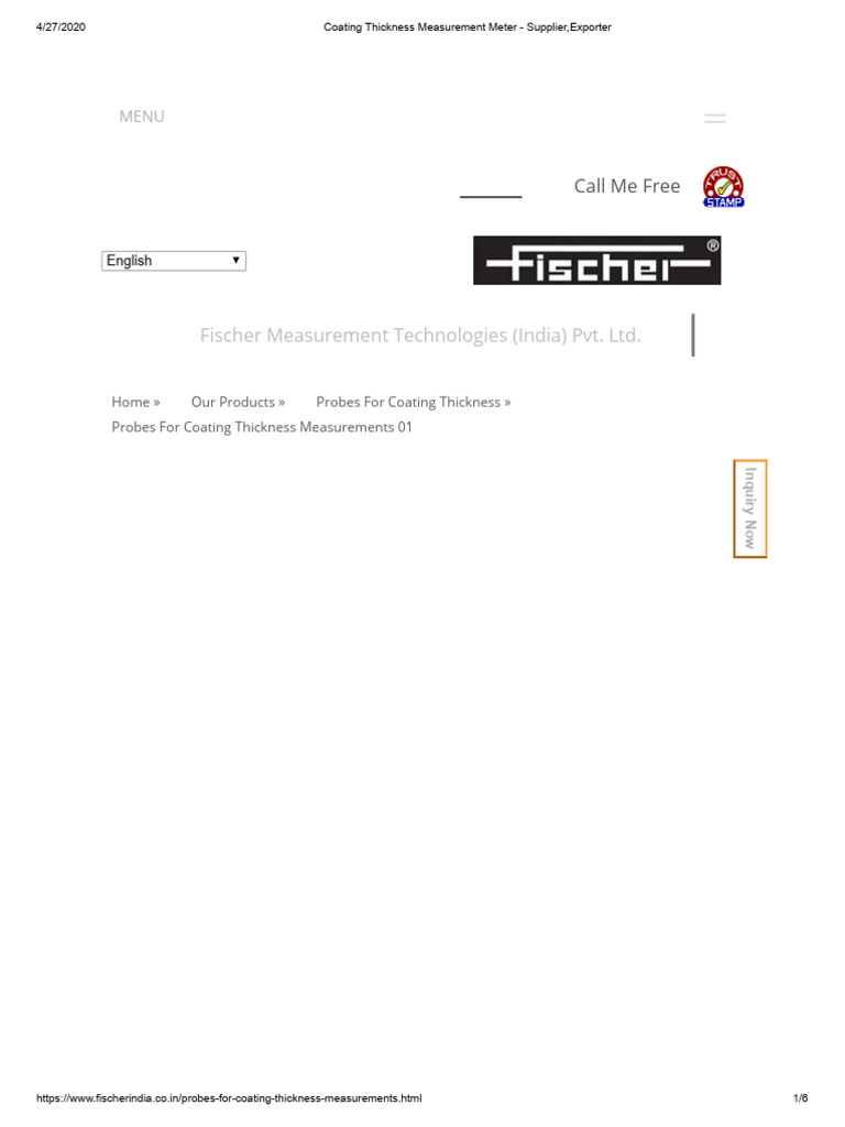 Coating Thickness Measurement Meter - Supplier, Exporter | PDF ...