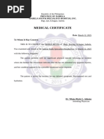 Medico-Legal Certificate Sample | PDF
