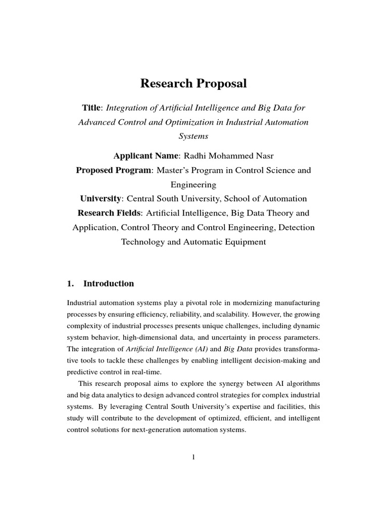 Radhi Research Proposal - 1-5 | PDF | Artificial Intelligence | Intelligence (AI) & Semantics