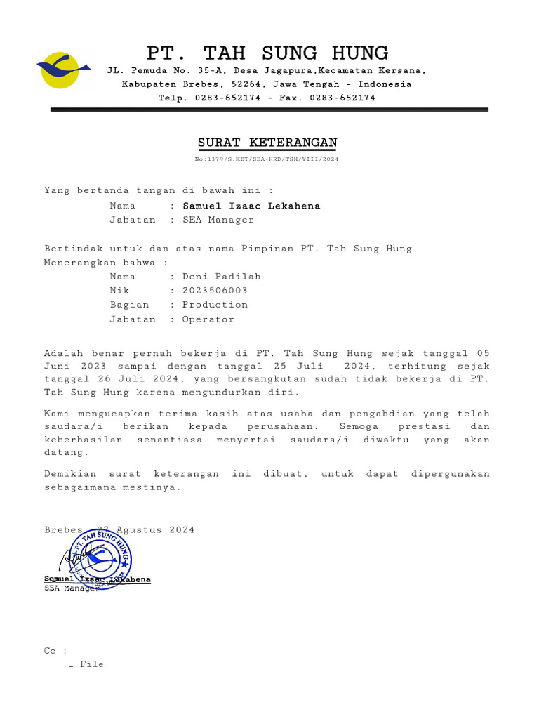Paklaring Tah Sung Hung | PDF