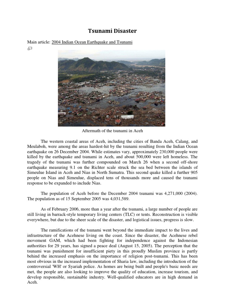 Tsunami | PDF | Geological Hazards | Earthquakes
