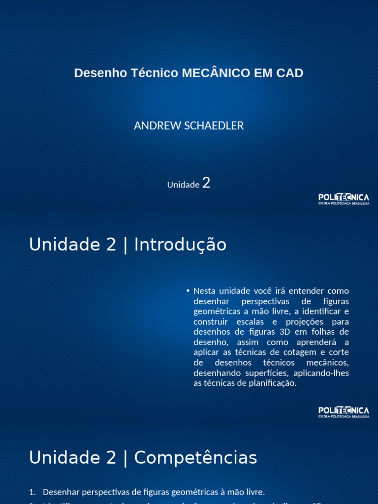 Desenho Técnico Mecânico em CAD: Perspectivas e Escalas | PDF | Círculo ...