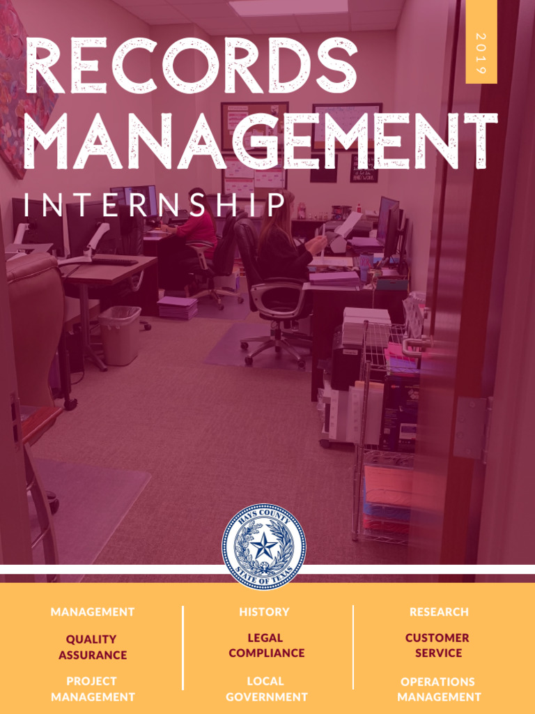 Records Management Internship | PDF | Records Management | Business
