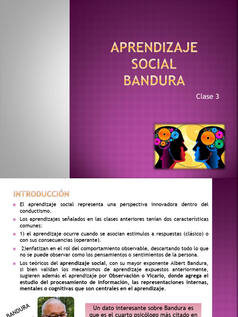 U2 Clase3 Aprendizaje Social | PDF | Aprendizaje | Comportamiento