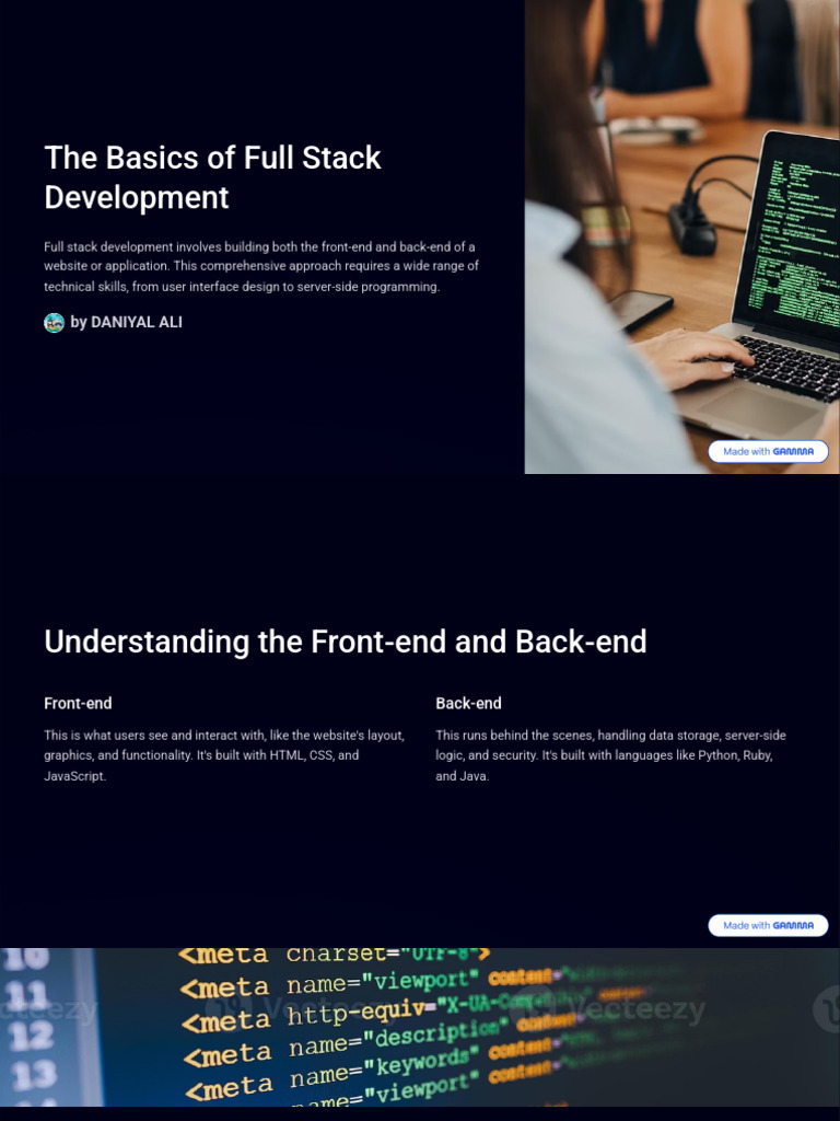 The Basics of Full Stack Development | PDF