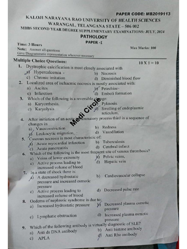 2nyr Patho PYQs Updated (Till 2024) | PDF