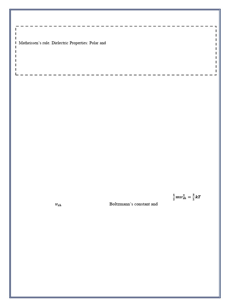Classical Free Electron Theory Explained | PDF | Dielectric ...