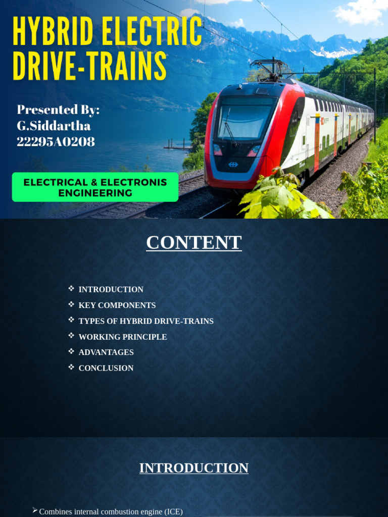 Hybrid Electric Drive-Trains | PDF