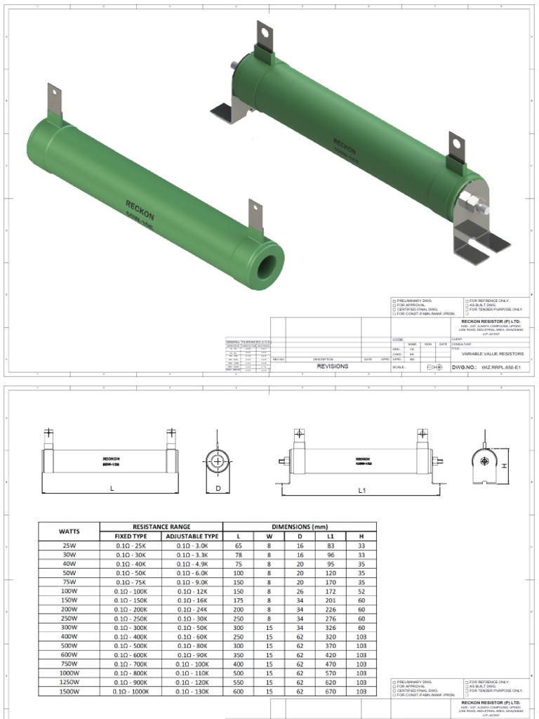 Resistors 1663143178734 PDF | PDF | Electrical Equipment | Electrical ...