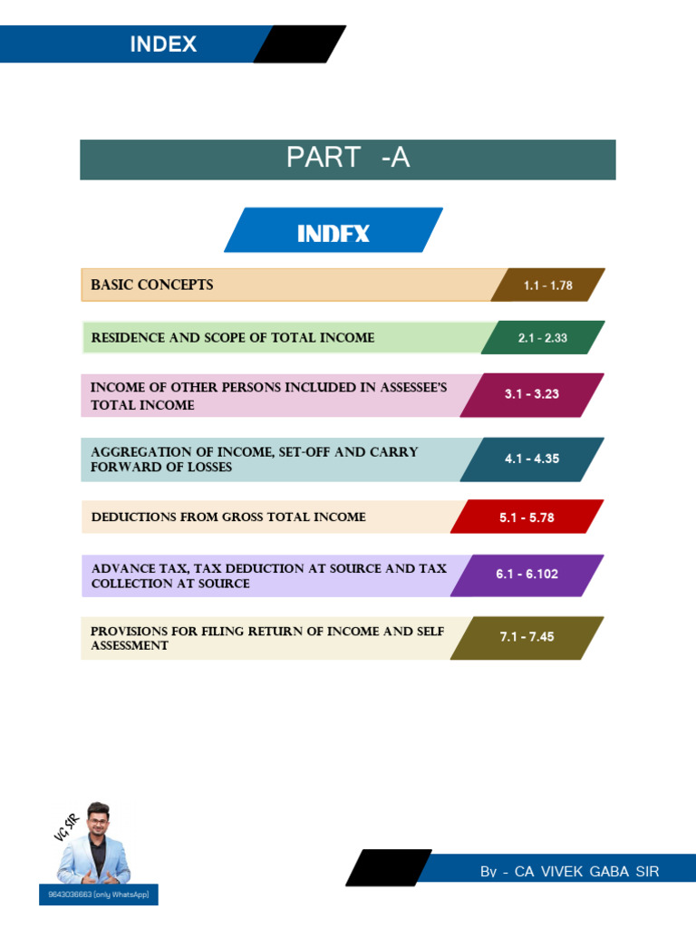 Income Tax Book PART 1 by VG Sir-1 | PDF | Cost Of Living | Taxes