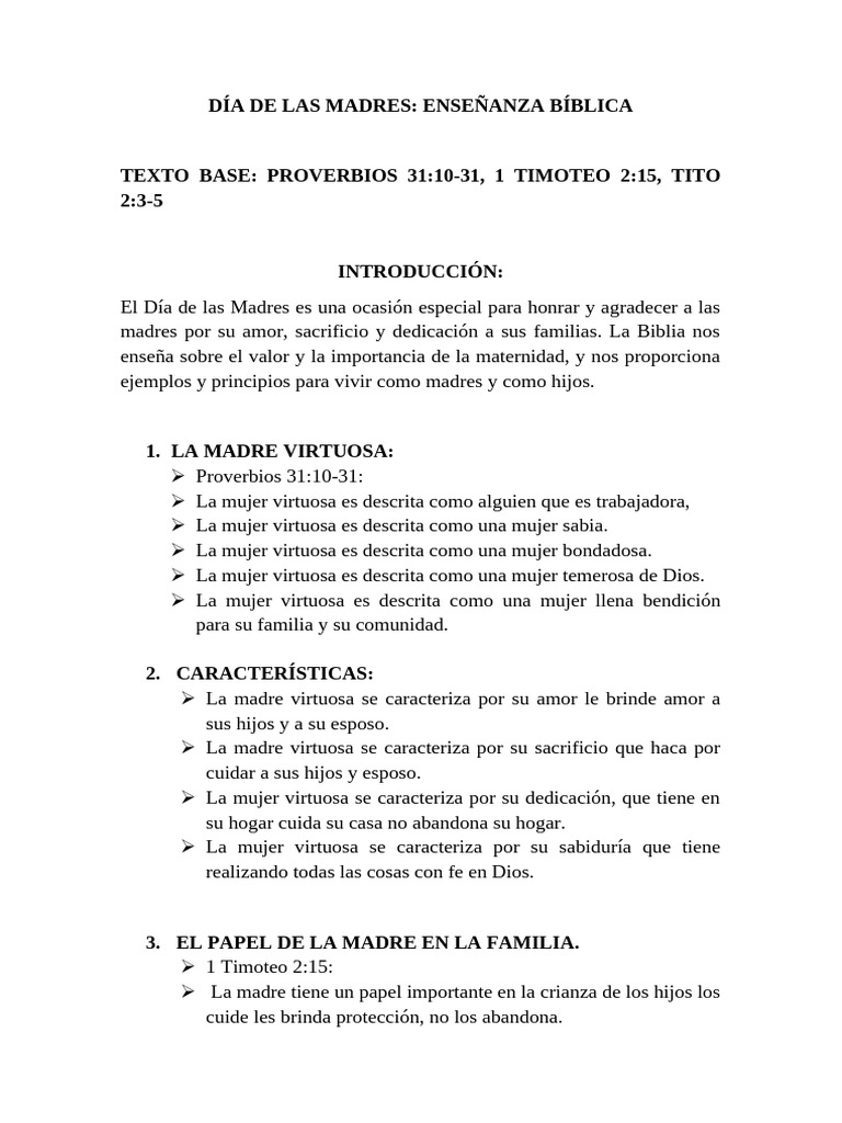 Día de Las Madres | PDF