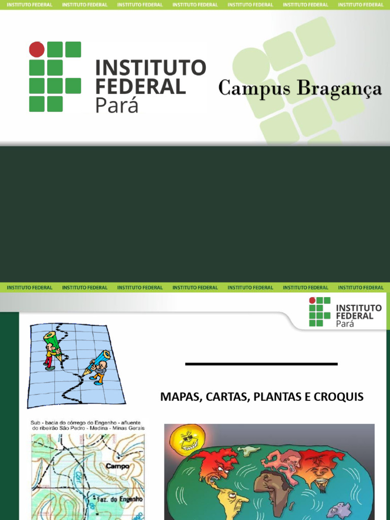 Aula 3 - Cartografia Básica II - Cartas Mapas e Plantas | PDF | Mapa ...