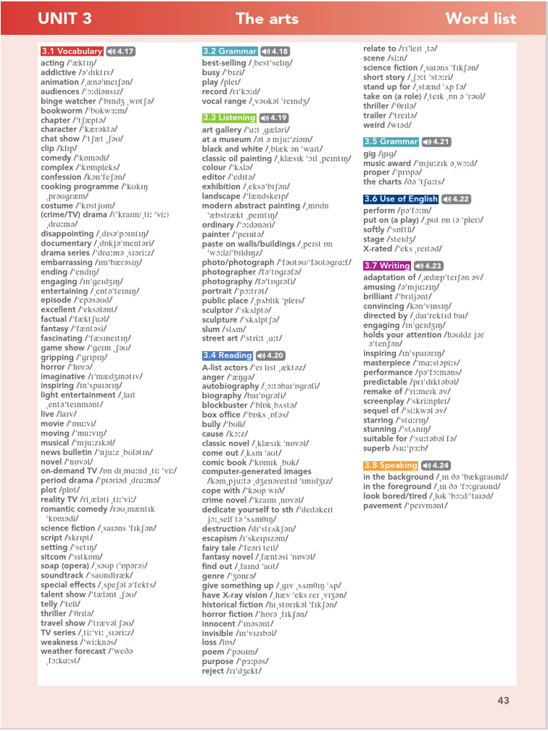 Focus2 2nd Student's Book Vocabulary 3 | PDF