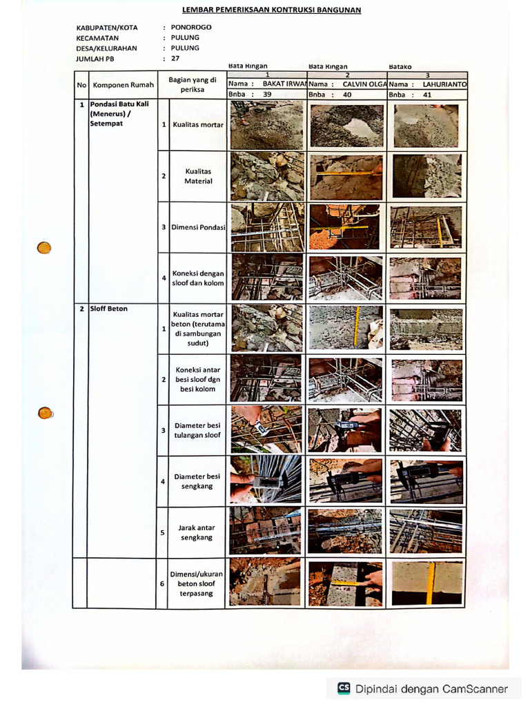 Contoh Lembar Kontruksi LPD 1 | PDF