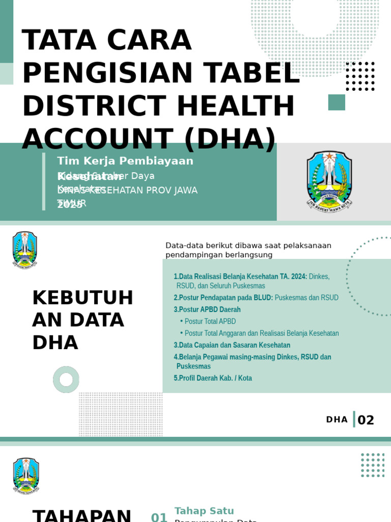 Panduan Pengisian Tabel DHA Kesehatan | PDF