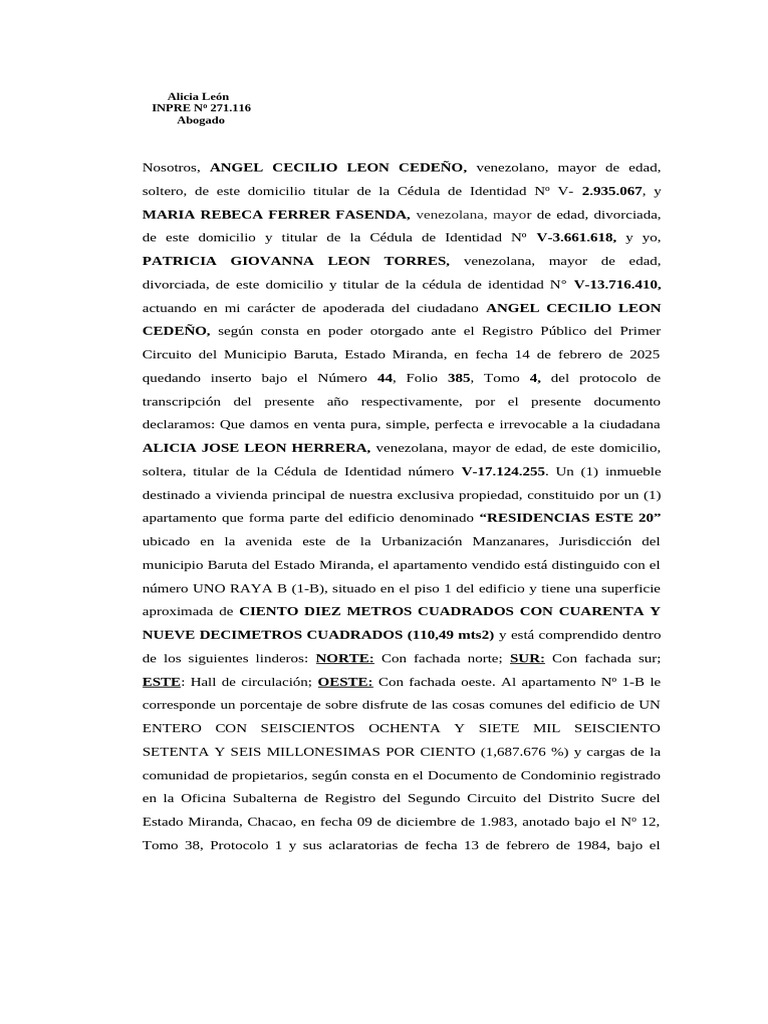 Compra Venta Res. Deco Ultimo | PDF