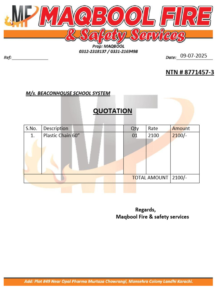 Maqbool Fire DLI | PDF